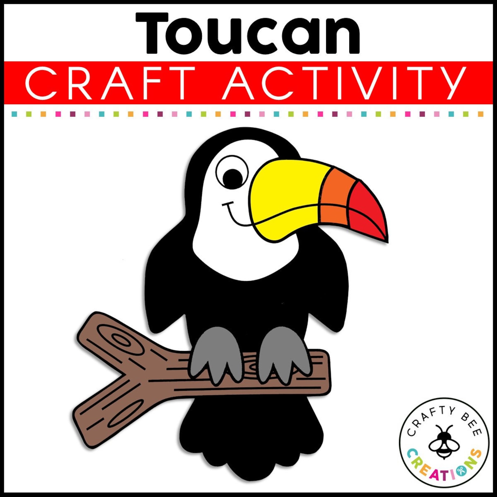 Toucan Craft | Rainforest | Jungle | Zoo Animals Craft Activities ...