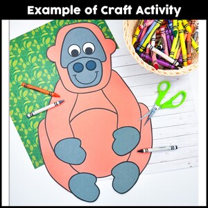Orangutan Craft | Rainforest | Jungle | Zoo Animals Craft Activities ...