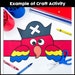 Pirate Parrot Hat Craft Template | Crown | Headband | Kindergarten ...