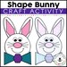 Easter Bunny Template | 2d Shape Craft | Pattern | Math | Spring ...