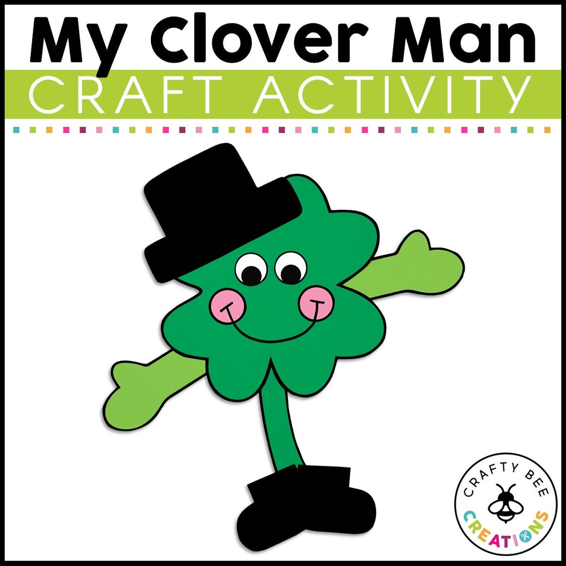 St. Patrick's Day Clover Craft Patterns St. Patrick's Day Activities ...