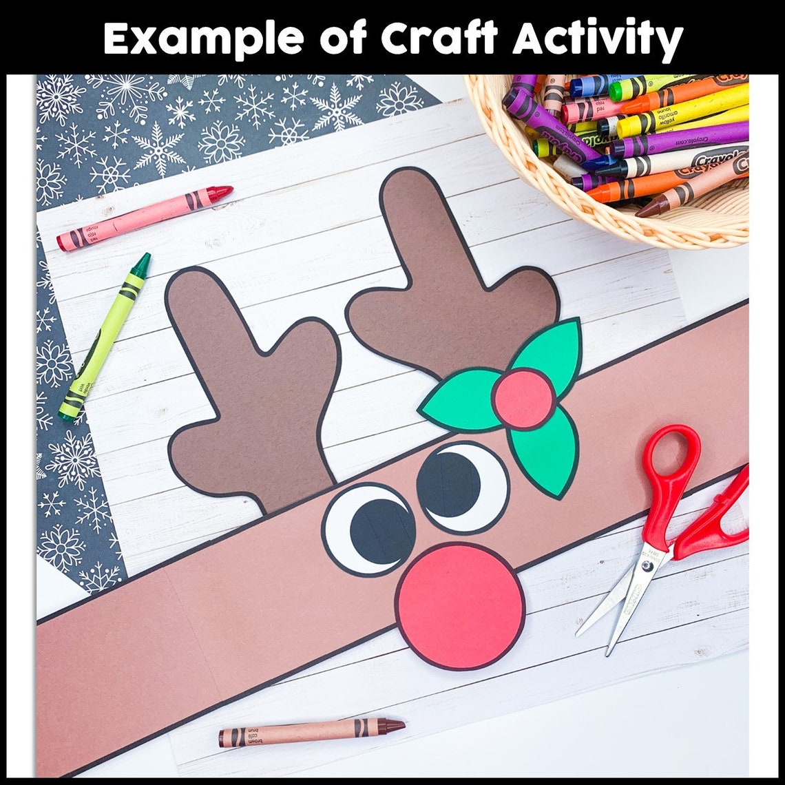 Reindeer Hat Craft for Kids | Christmas Hat Craft | Reindeer Hat ...
