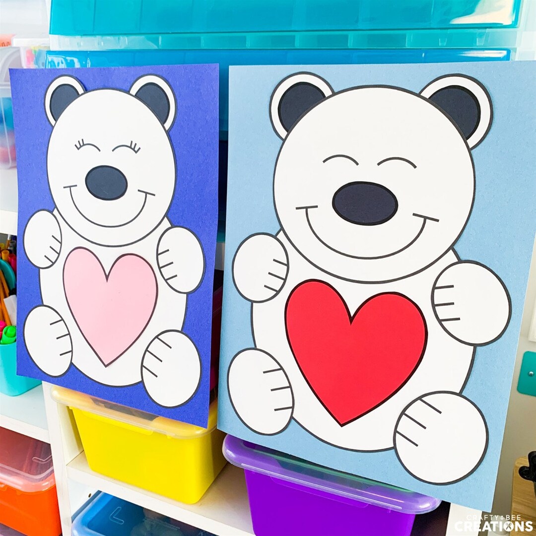 Polar Bear Craft | Polar Animals | All About Polar Bears | Valentines ...