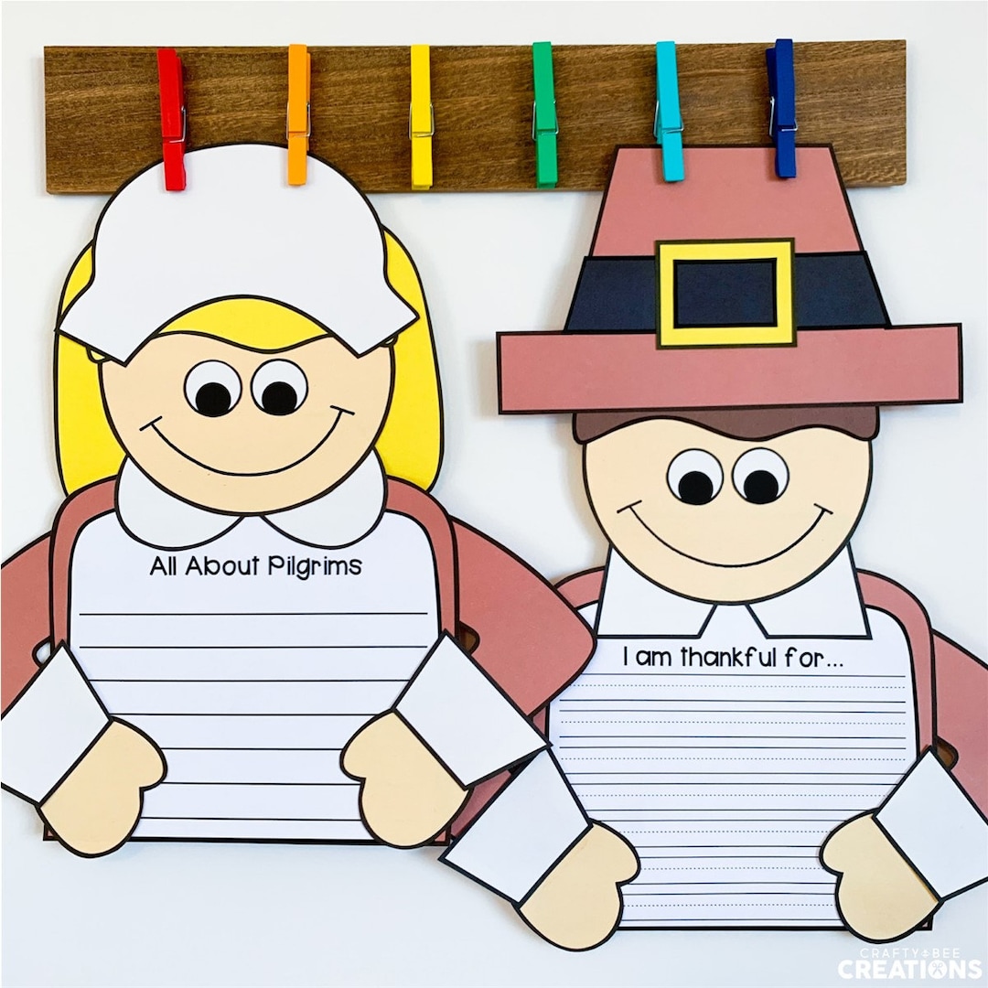 Pilgrim Craft | Thanksgiving Writing Craft | If I Were a Pilgrim ...