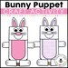 Bunny Puppet Craft Template | Farm Animal Activities | Easter Spring ...