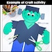 Frankenstein Craft | Halloween Bulletin Board Idea | October Activities ...