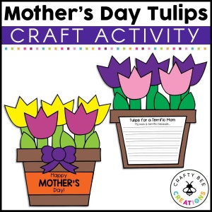 Mothers Day Craft | May Art Activities | Flower Template | Bulletin ...