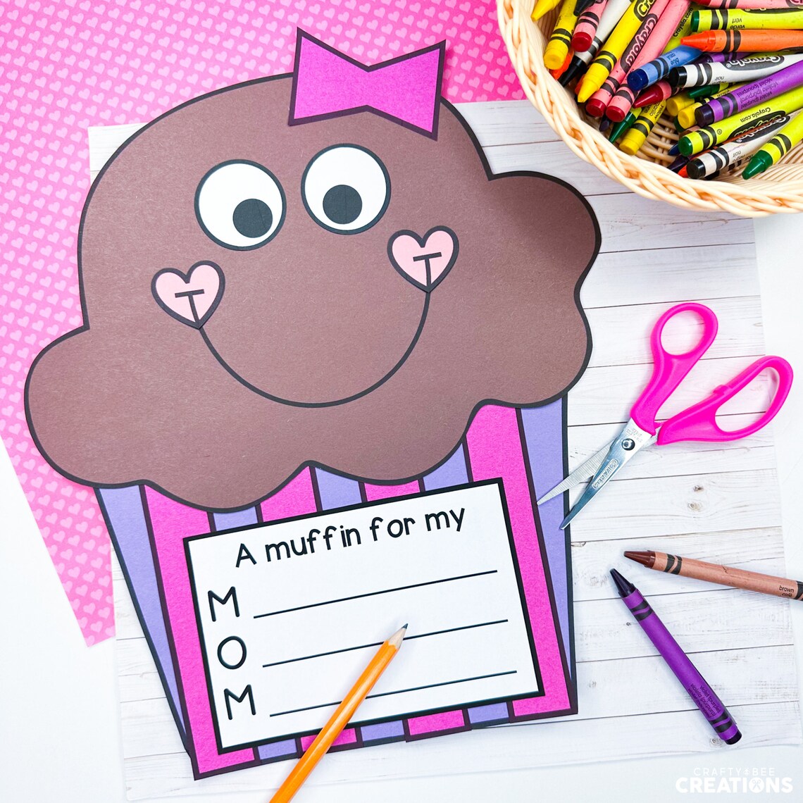 Muffin With Mom Craft Mothers Day Craft Activities Acrostic Poem ...