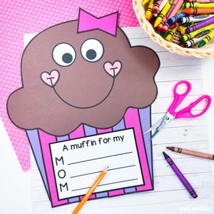 Muffin With Mom Craft | Mothers Day Craft Activities | Acrostic Poem ...