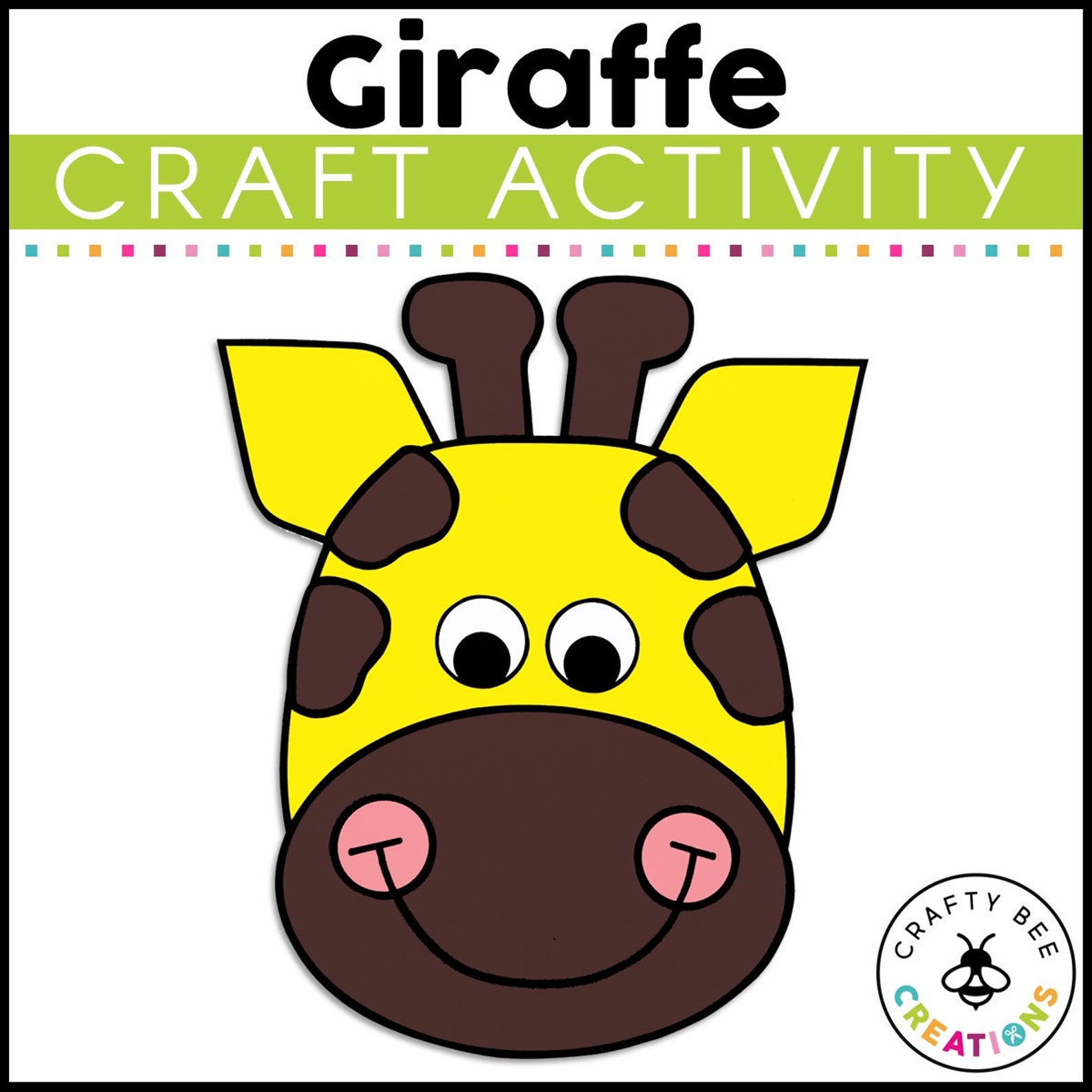 Giraffe Craft Patterns | Zoo Animal Craft | Zoo Animal Activities ...