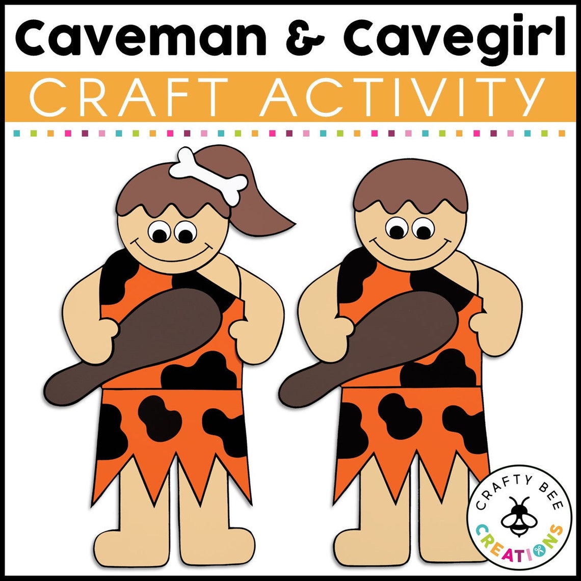 Caveman Craft | Caveman Kids Craft | Prehistoric Activities | Dinosaur ...