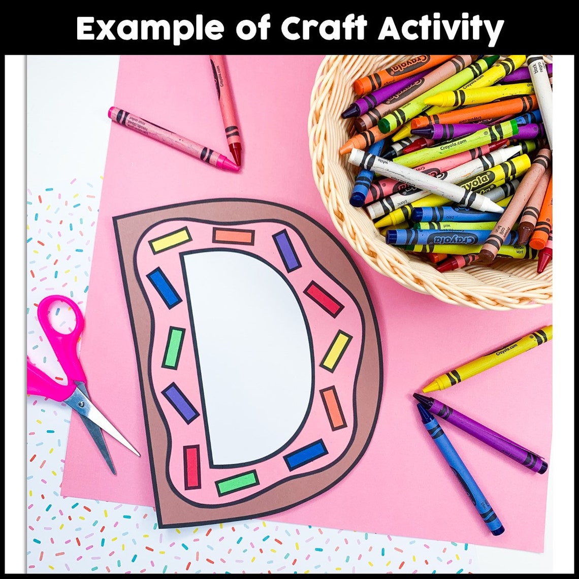Letter D Craft Patterns | Donut Craft | Alphabet Crafts | Uppercase ...