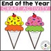 End of the Year Ice Cream Cone Craft Template | Bulletin Board ...