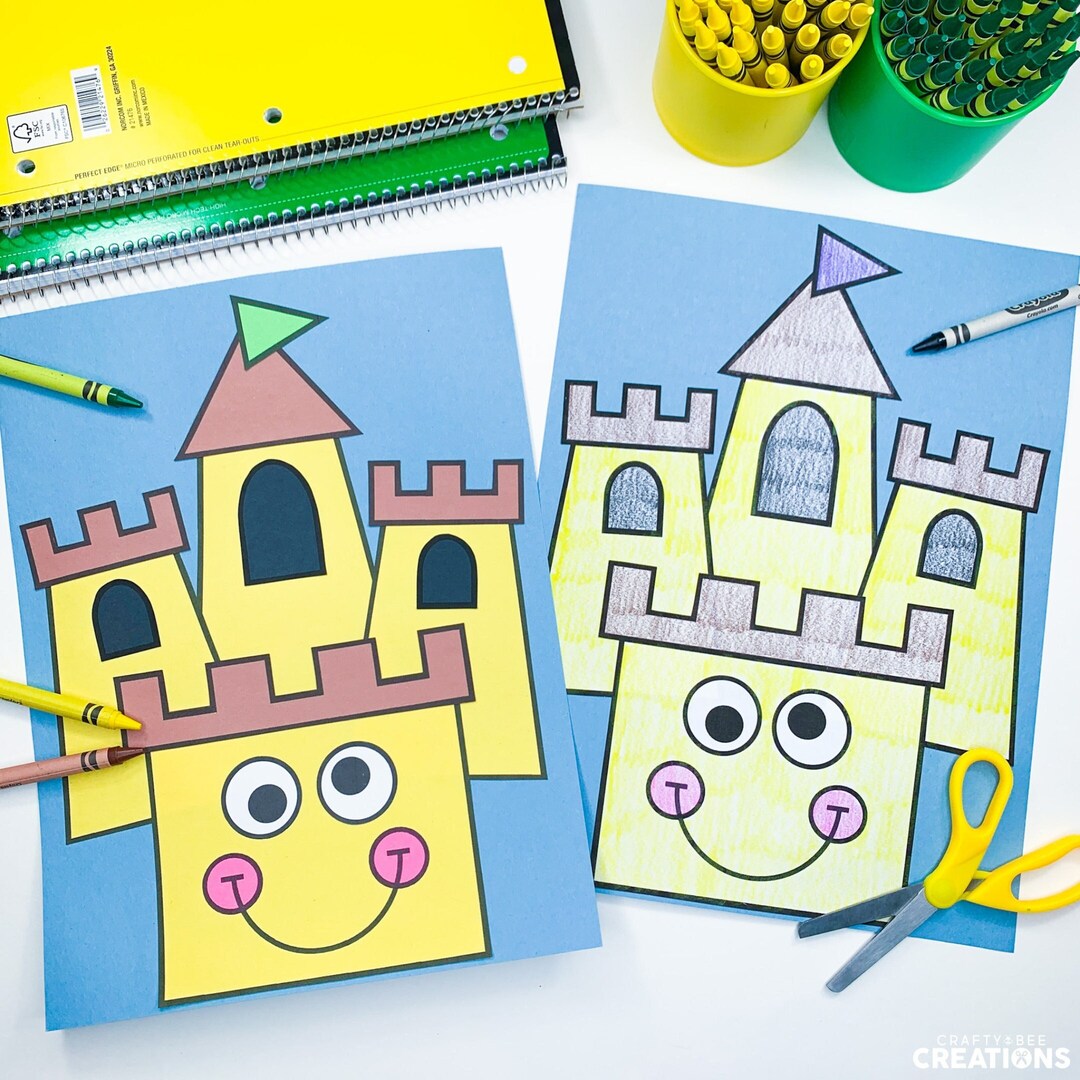 Sandcastle Craft for Kids Summer Craft Sandcastle Template - Etsy