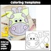 Giraffe Craft Patterns | Zoo Animal Craft | Zoo Animal Activities ...