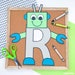 Letter R Craft Patterns | Robot Craft | Alphabet Crafts | Uppercase ...