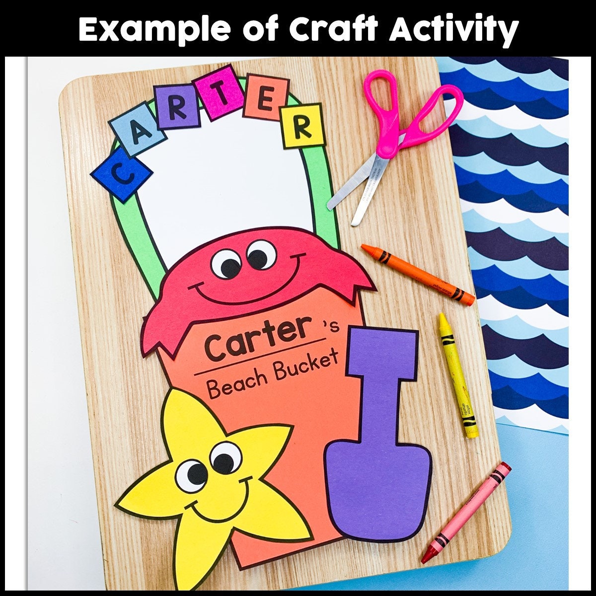 Beach Bucket Craft | Summer Craft for Kids | End of the Year Activities ...