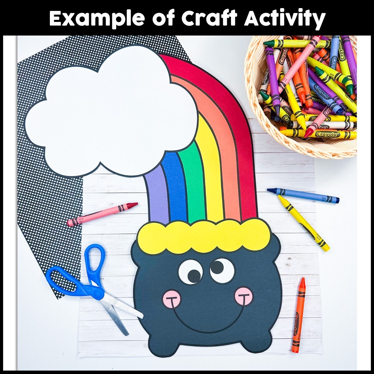 Pot of Gold Craft Rainbow St Patricks Day Activities Kindergarten March ...