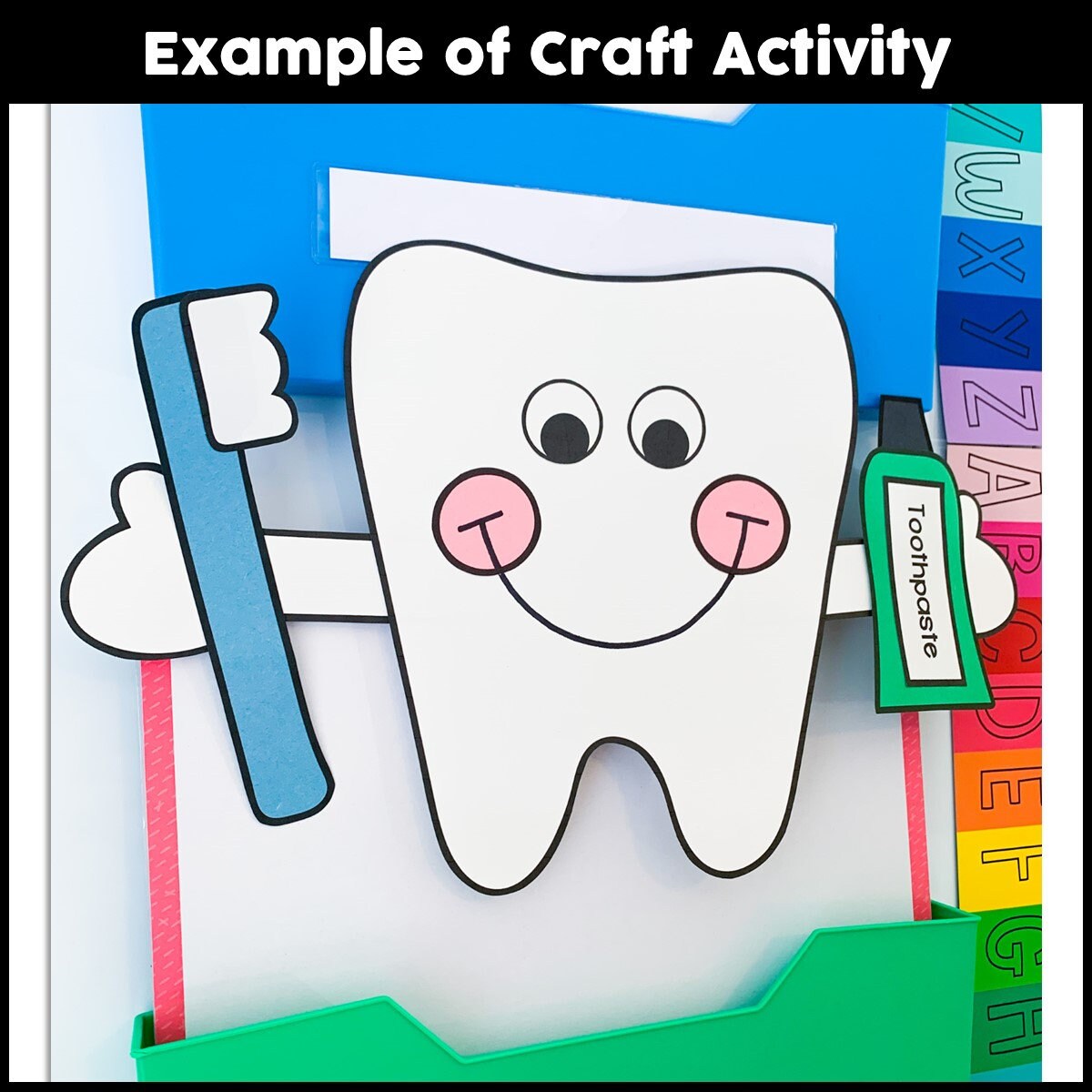 Brush Your Teeth Craft | Tooth | Dental Hygiene Activities | Dental ...