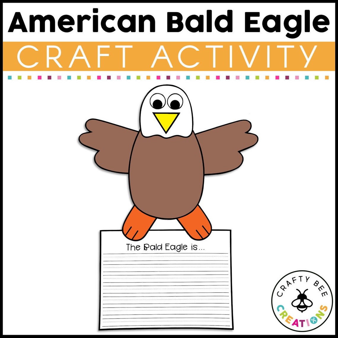Bald Eagle Craft | American Symbols Activity | Patriotic Holidays | 4th ...