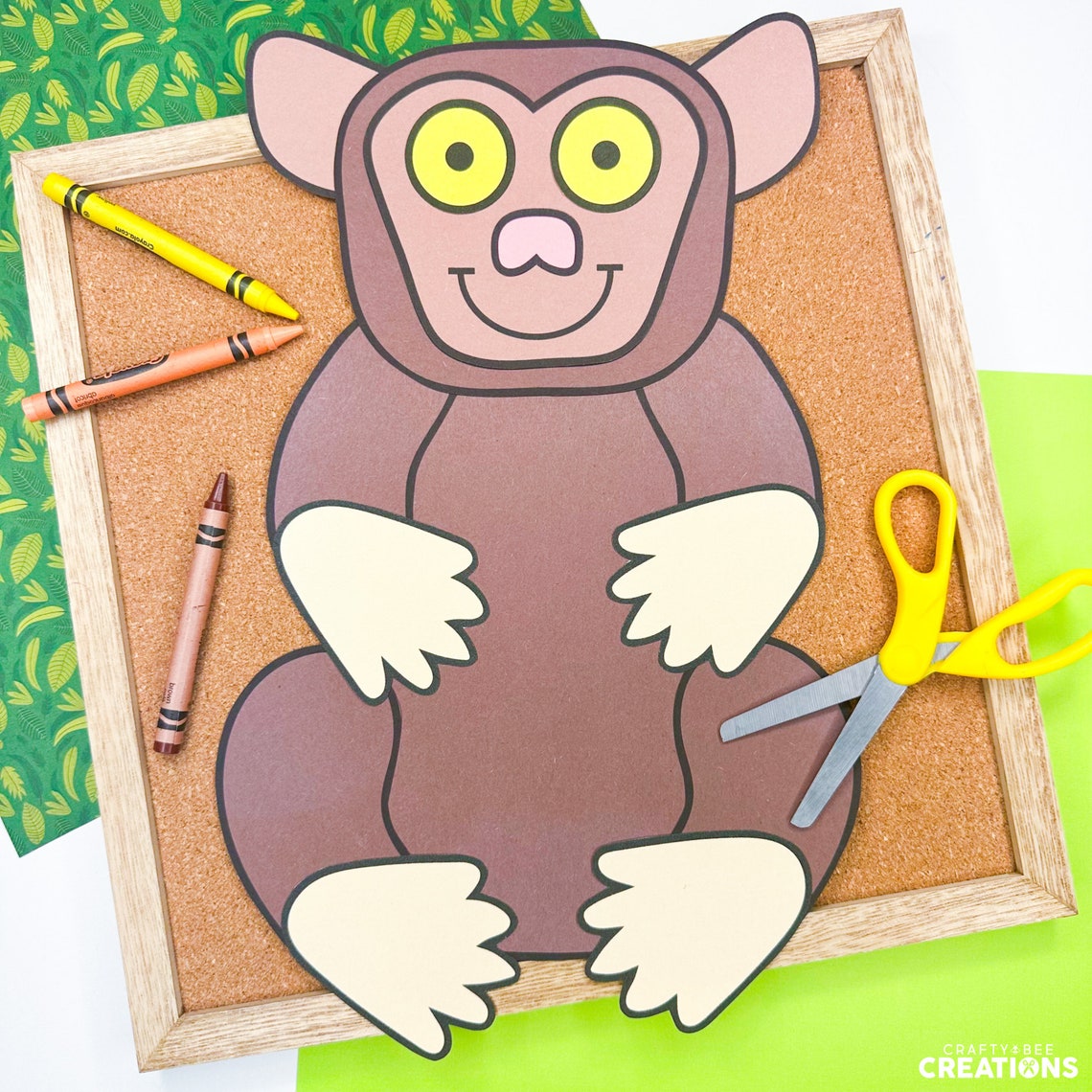 Tarsier Craft | Rainforest | Jungle | Zoo Animals Craft Activities ...