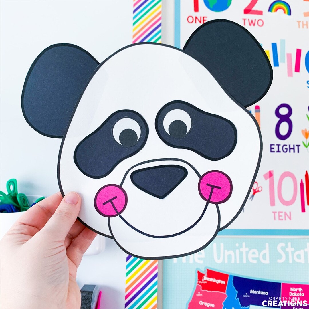 Panda Craft Patterns | Zoo Animal Craft | Zoo Animal Activities ...