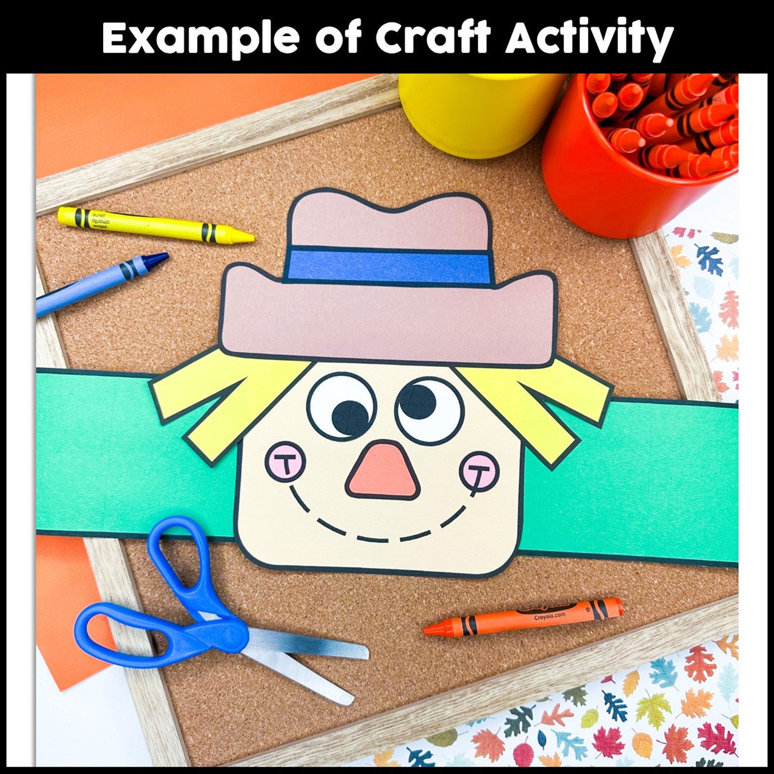Scarecrow Craft Hat | Preschool Crown | Kindergarten Headband | Fall ...