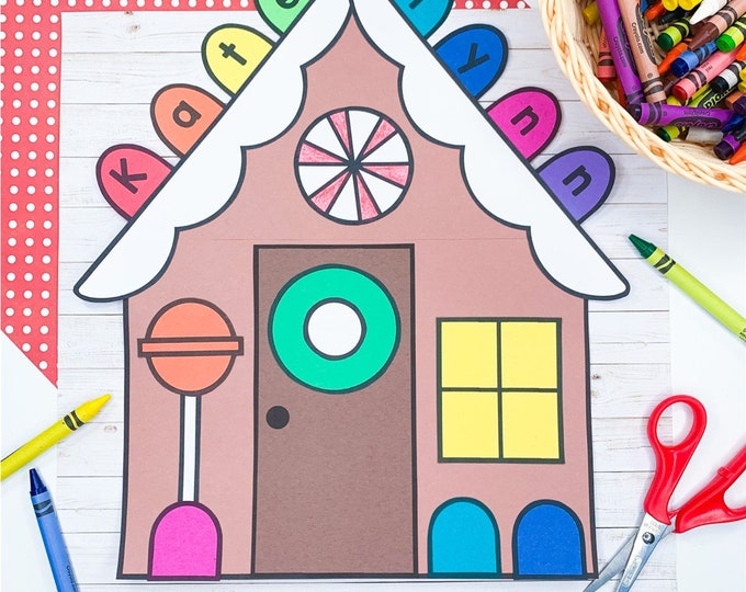 Gingerbread House Craft Christmas Craft Build A Gingerbread House ...