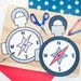 Camping Craft for Kids | Compass Template | Compass Pattern | Compass ...