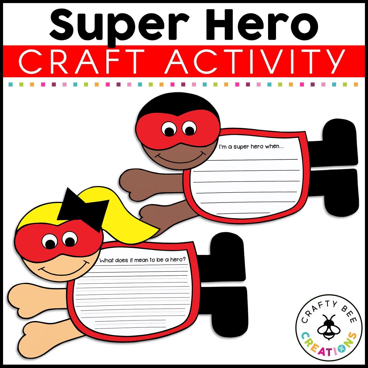 Superhero Craft | Super Hero Craftivity | Superhero Activities ...