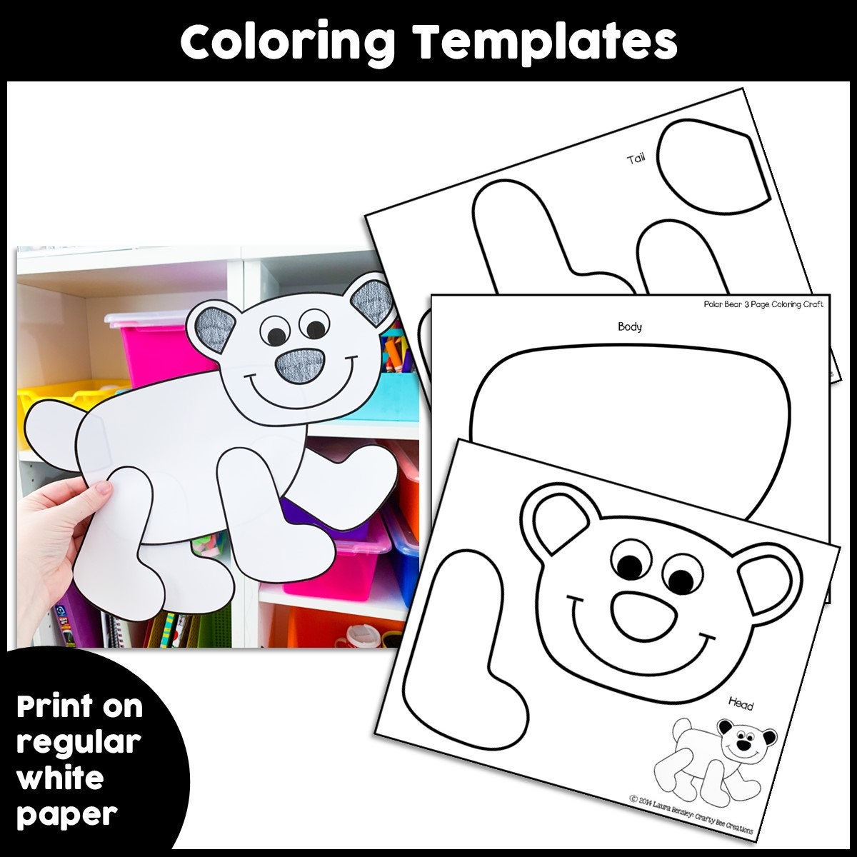 Polar Bear Craft | Polar Bear Activities | Winter Craft | Winter ...