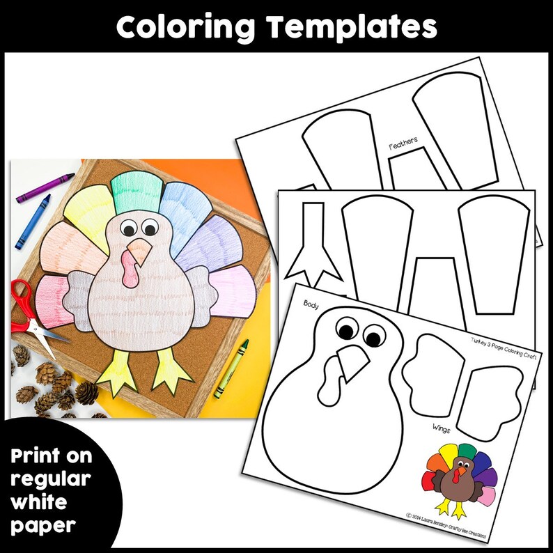 Turkey Craft | Thanksgiving Craft | Turkey Activities | Thanksgiving ...