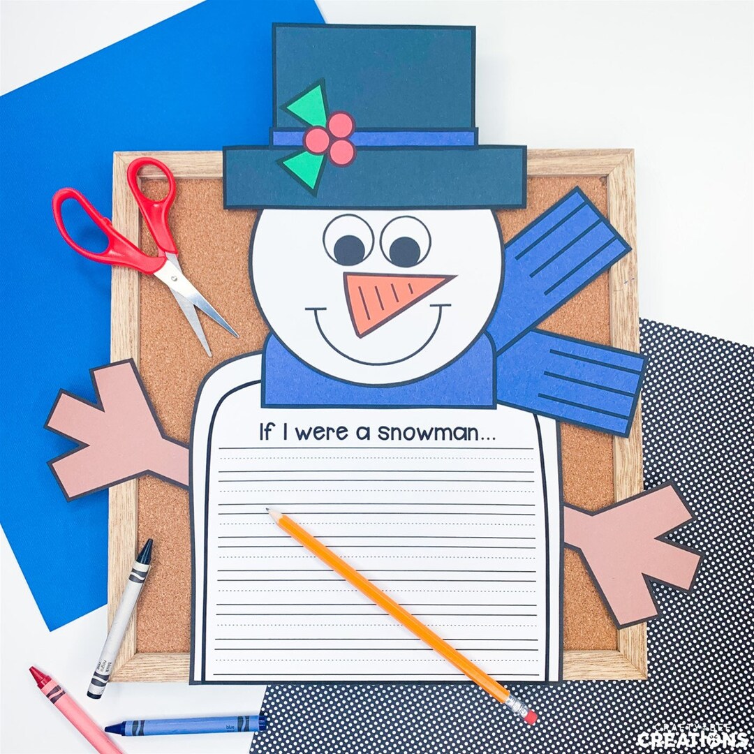 Snowman Craft Patterns | How to Build a Snowman Writing Activity ...