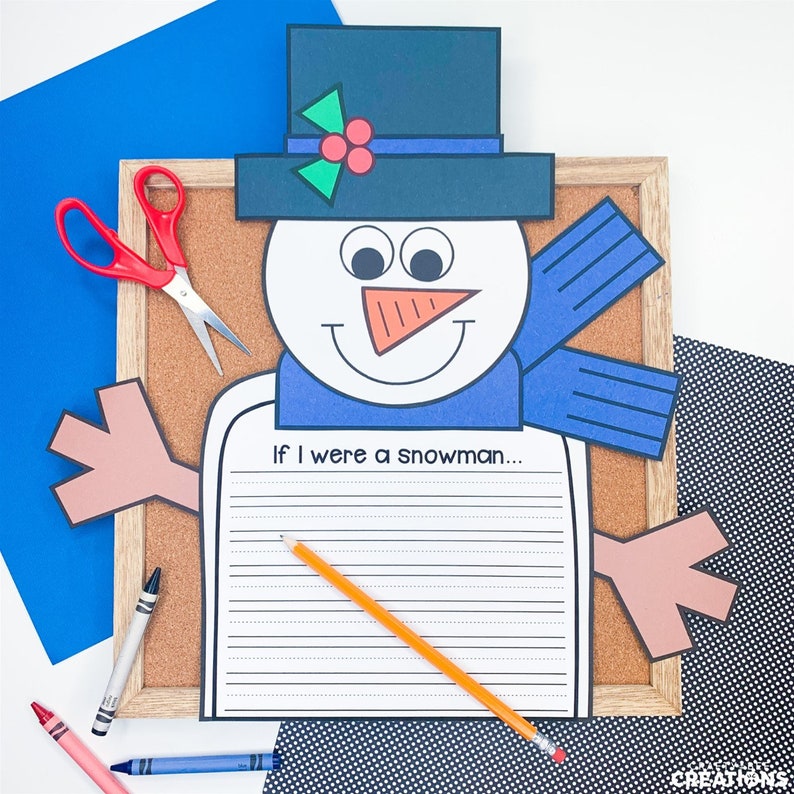 Snowman Craft Patterns | How to Build a Snowman Writing Activity ...