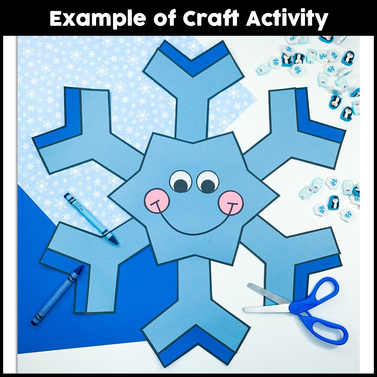 Snowflake Craft | How to Make a Snowflake Craft Template | Snowflake ...