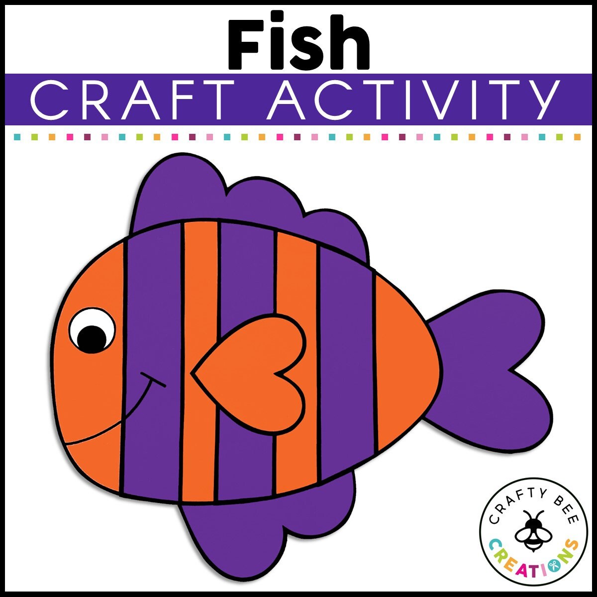 Fish Craft Patterns | Ocean Animals Activity | Sea Life | Ocean Habitat ...