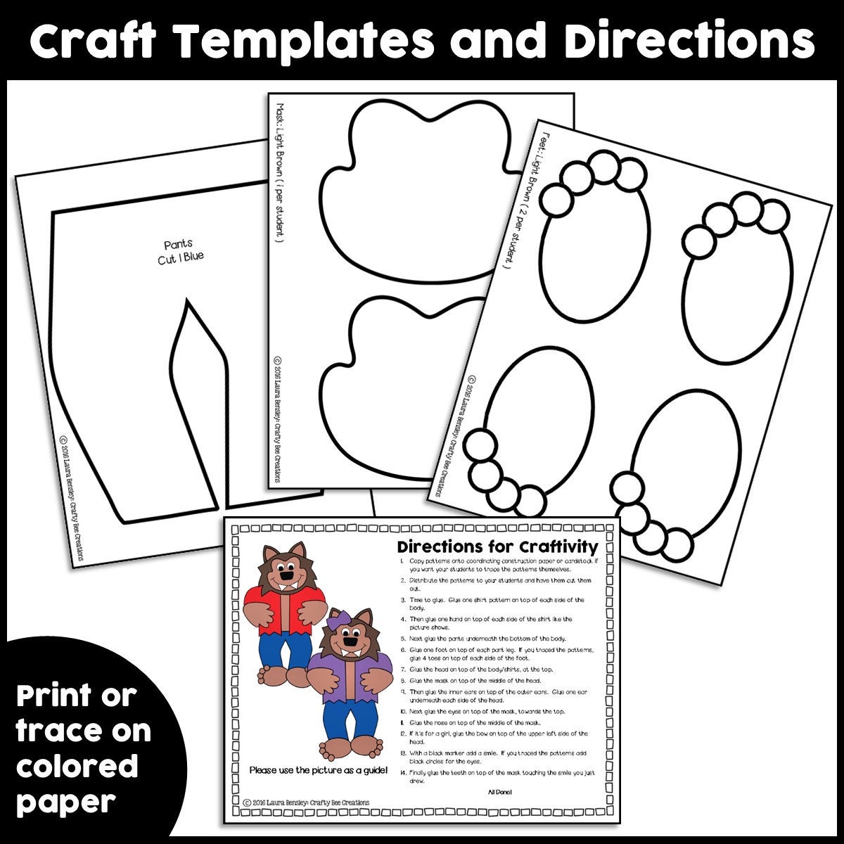 Werewolf Craft | Halloween Craft | Halloween Activities | Halloween Fun ...