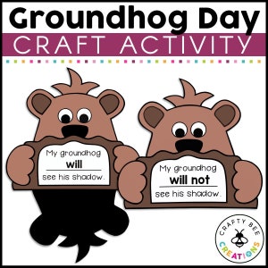 Groundhog Day Craft Patterns Groundhogs Day Prediction Activity Writing ...
