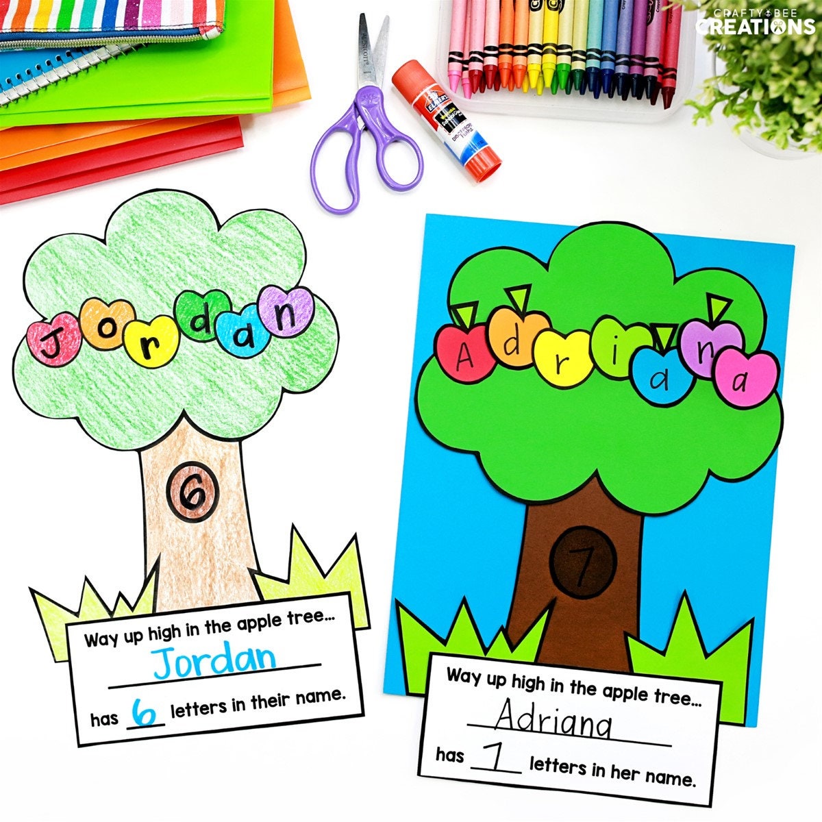 Apple Tree Name Craft | Back to School | September Activity | Fall ...