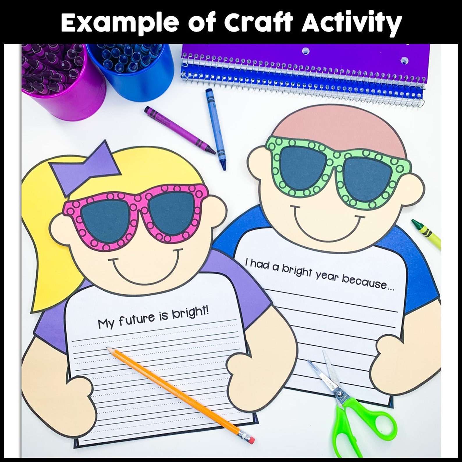 End of the Year Craft | My Future is so Bright Activity | Sunglasses ...