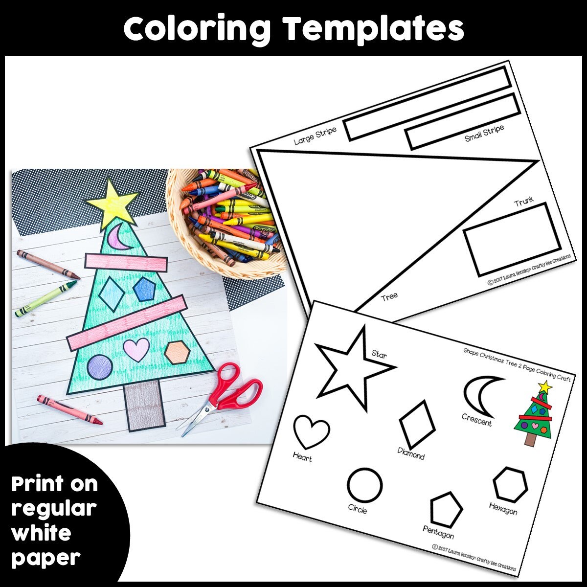 Christmas Tree Craft | Shape Christmas Tree Craft | Christmas Math ...