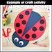 Ladybug Craft Patterns | Spring Craft Activity | Ladybug Life Cycle ...