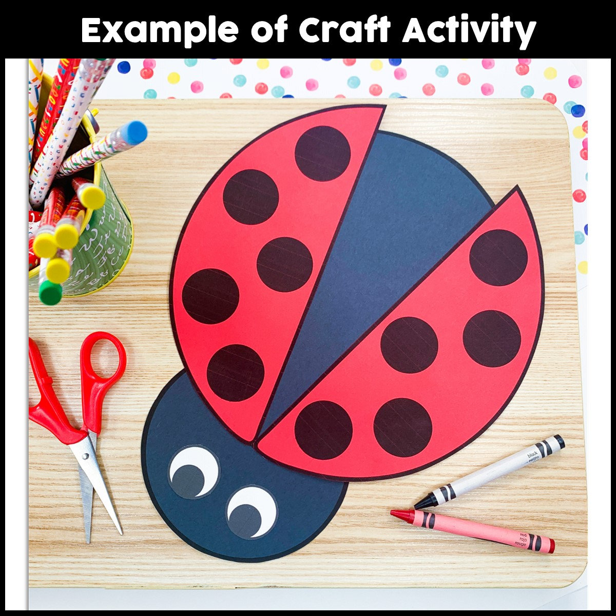 Ladybug Craft Patterns | Spring Craft Activity | Ladybug Life Cycle ...