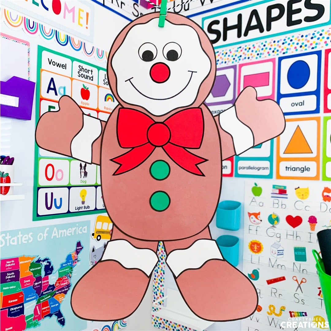Gingerbread Man Craft | Gingerbread Man Activities | Christmas Activity ...