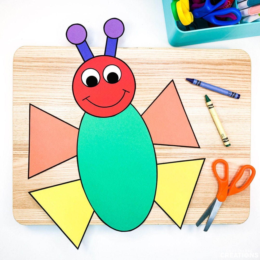 Shape Animal Craft Patterns Butterfly Craft Shape - Etsy