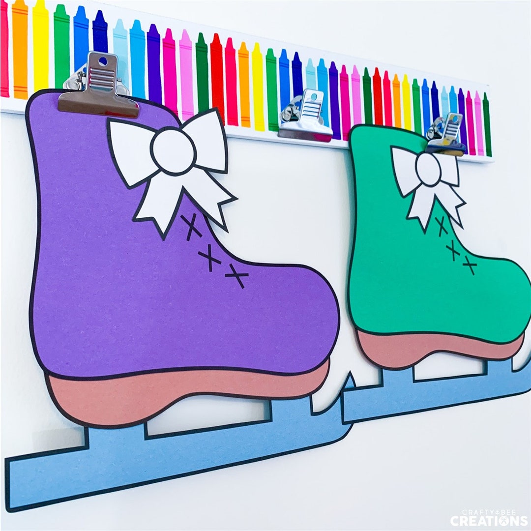 Ice Skate Craft | Winter Craft | Winter Activities | Ice Skating ...