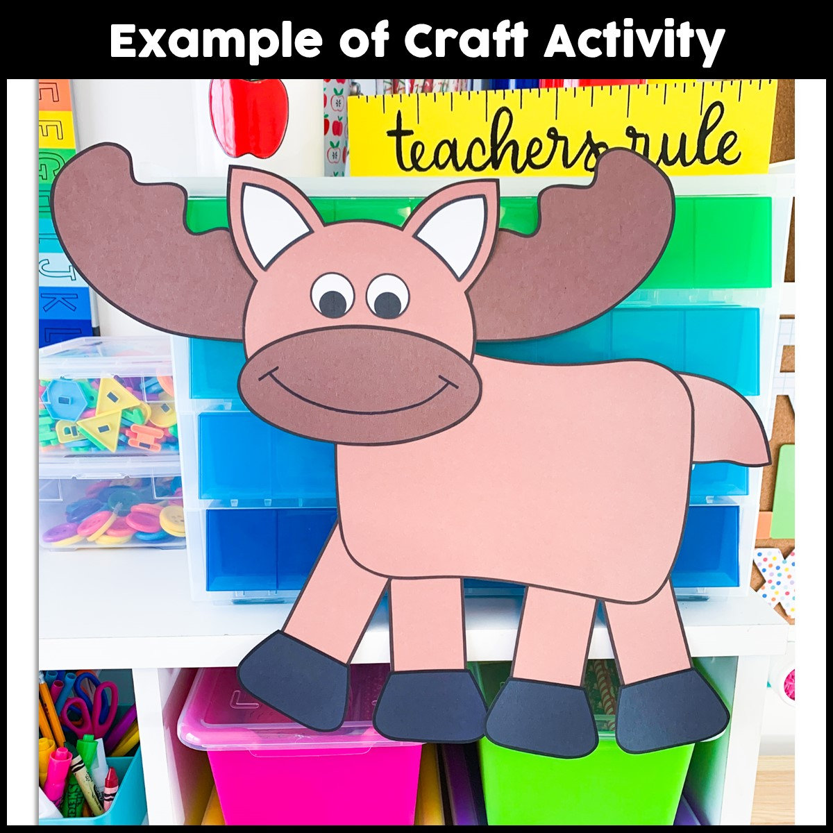 Moose Craft | Moose Activities | Forest Animal Crafts | Arctic Animal ...