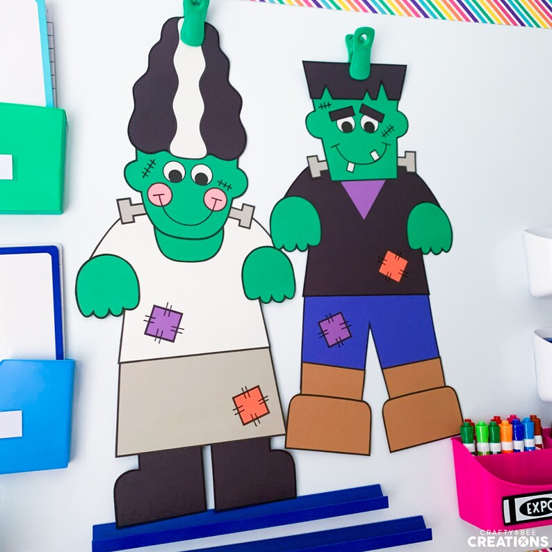 Frankenstein Craft | Halloween Craft Activities | Halloween Bulletin ...