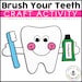 Brush Your Teeth Craft | Tooth | Dental Hygiene Activities | Dental ...