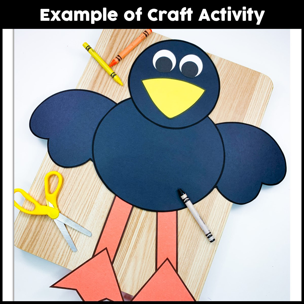 Crow Craft Fall Craft Activity Fall Activities Fall - Etsy